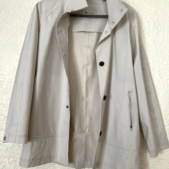 Figs | Jackets & Coats | Figs Light Raincoat Womens S Stone | Poshmark